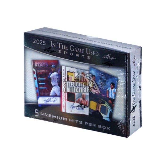 2025 Leaf In The Game Used Sports Hobby Box | Steel City Collectibles