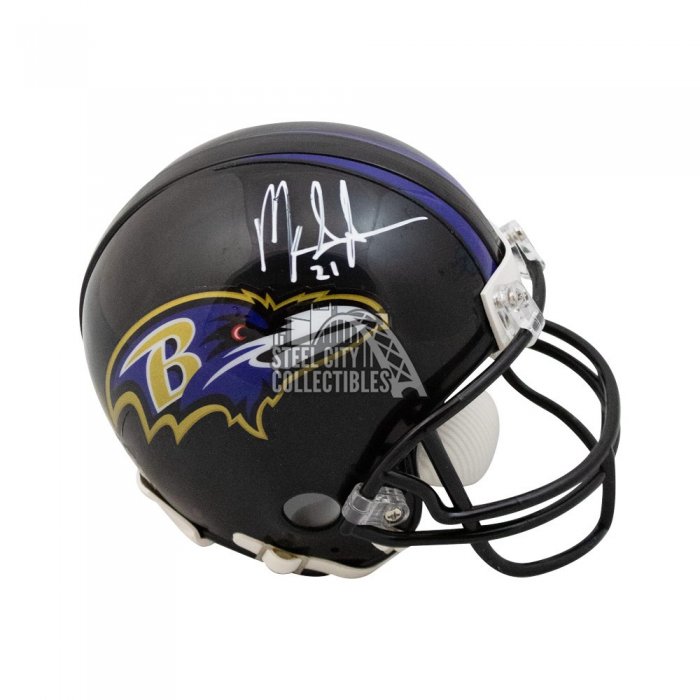 Mark Ingram Autographed Baltimore Ravens Mini Football Helmet - BAS COA ...