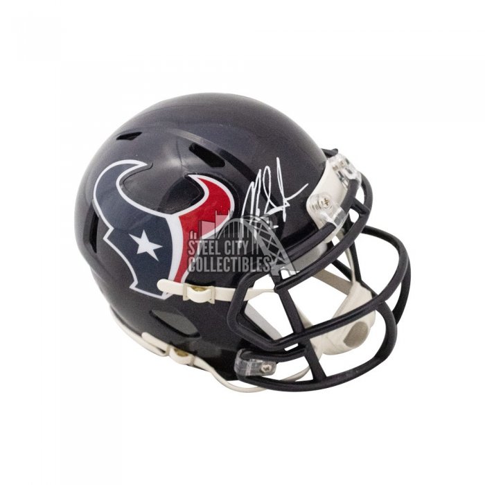 Mark Ingram Autographed Houston Texans Speed Mini Football Helmet - BAS ...
