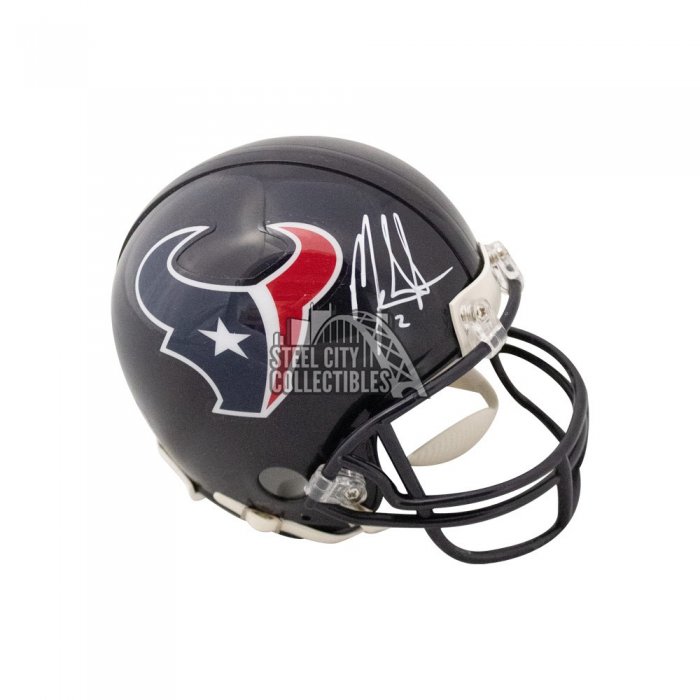Mark Ingram Autographed Houston Texans Mini Football Helmet - BAS ...