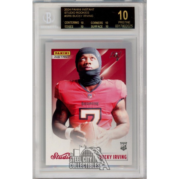 Bucky Irving 2024 Panini Instant Studio Rookie Card #SR-6 BGS 10 Black ...
