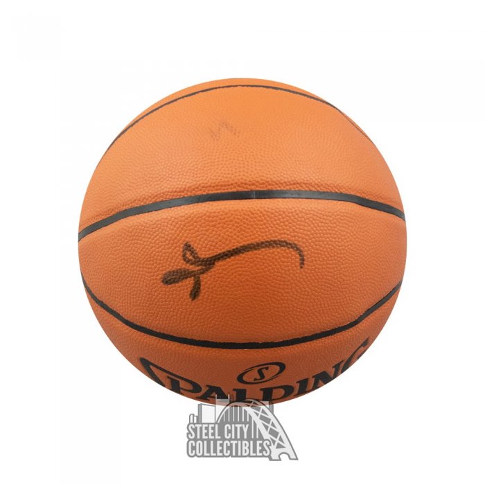 Allen Iverson Autographed Spalding Basketball - JSA COA | Steel City ... Allen Iverson Autographed Spalding Basketball - JSA COA | Steel City ...