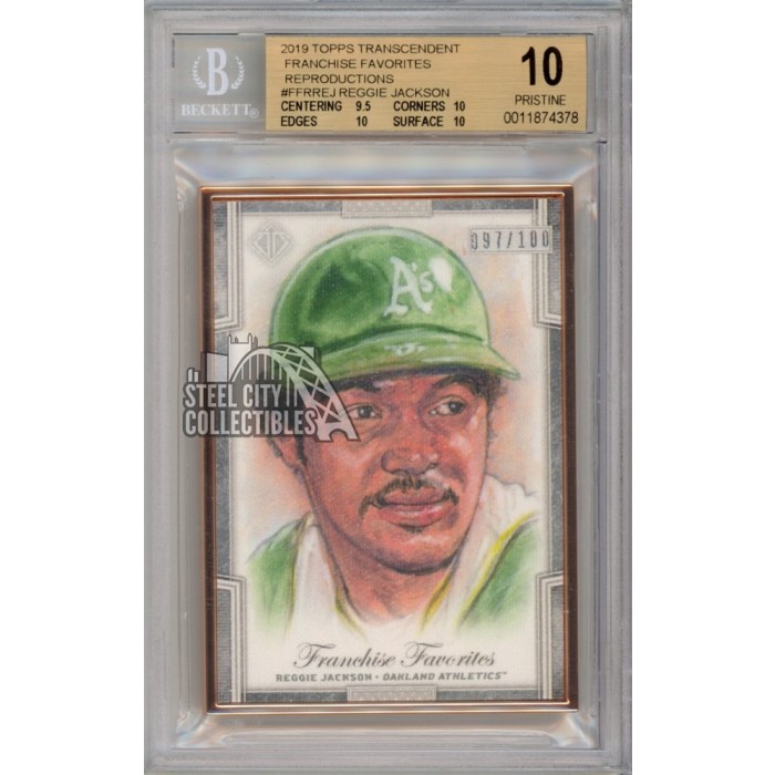 Reggie Jackson 2019 Topps Transcendent Sketch Reproductions Card 097/ ...