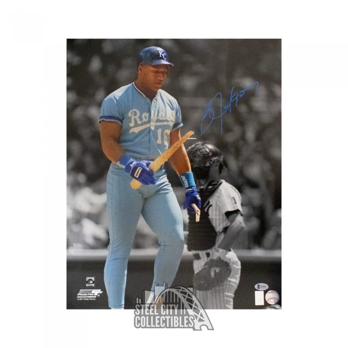 Bo Jackson Autographed Kansas City Royals Autographed 16x20 Photo - BAS ...