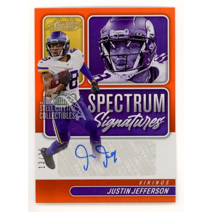 Justin Jefferson 2022 Panini Absolute Spectrum Autograph Card #SPEC-JJ ...