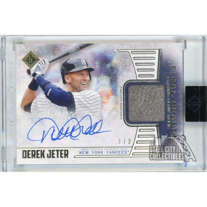 Derek Jeter 2020 Topps Transcendent Captain Final Season Glove Patch ...