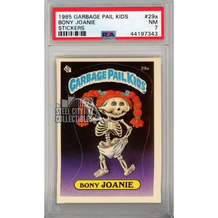 Bony Joanie 1985 Topps Garbage Pail Kids Sticker Card #29a PSA 7 NM ...