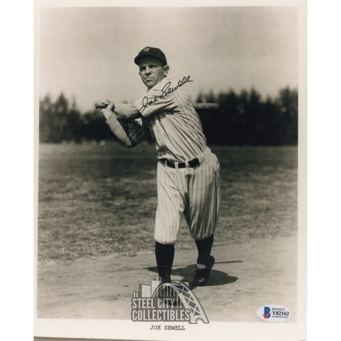 Joe Sewell Autographed New York Yankees 8x10 Photo - BAS COA (Batting ...