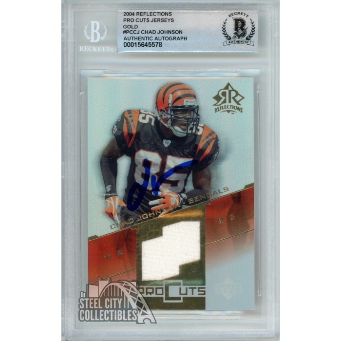 Chad Johnson 2004 Upper Deck Reflections Autograph Jersey Card #PCCJ ...