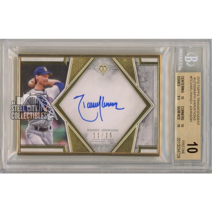 Randy Johnson 2019 Topps Transcendent Autograph Card 11/25 #TCVA-RJ BGS ...