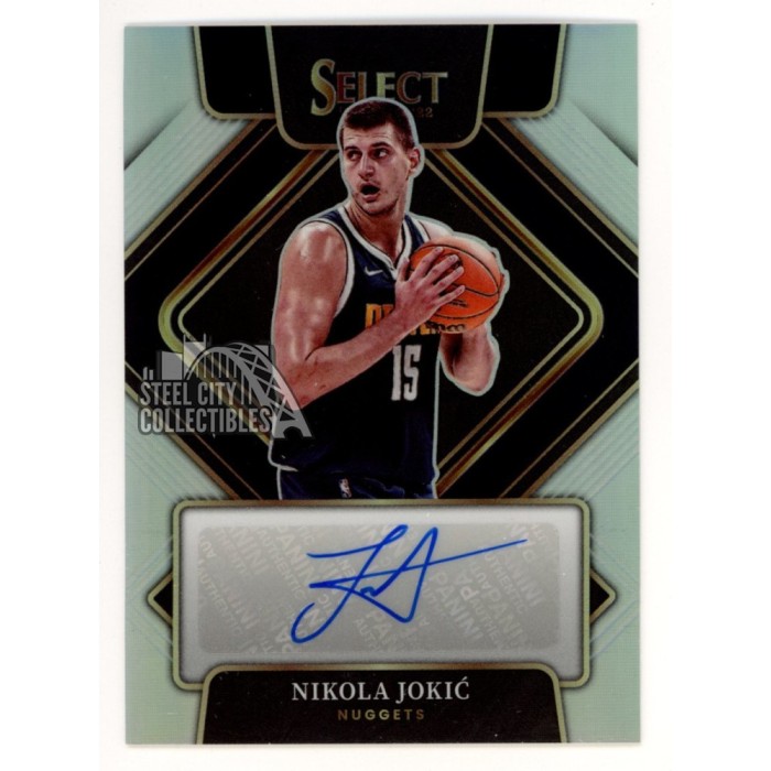 Nikola Jokic 2021-22 Panini Select Silver Autograph Card #SG-NJK 095/ ...