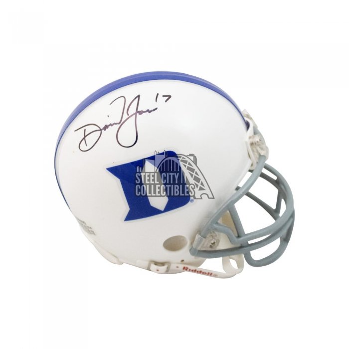 Daniel Jones Autographed Duke Mini Football Helmet - BAS COA | Steel ...