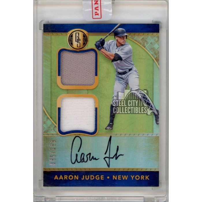 Aaron Judge 2017 Panini Gold Standard Autograph Rookie Jersey Card 095/ ...
