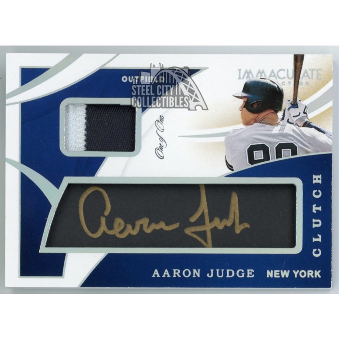 Aaron Judge 2020 Immaculate Collection Baseball Autograph Patch Card 1/ ...