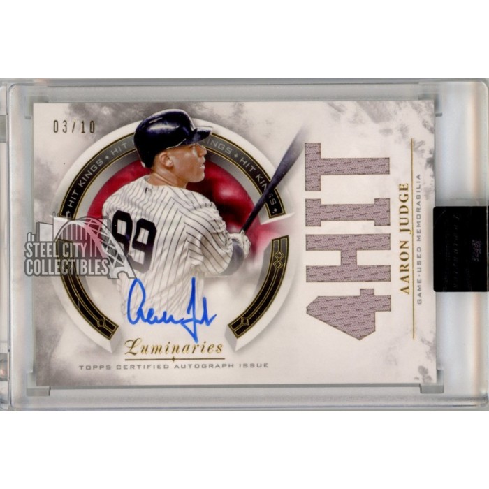 Aaron Judge 2018 Topps Luminaries Hit Kings Autograph Jersey Card #HKAR ...