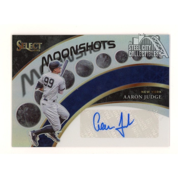 Aaron Judge 2021 Panini Select Moonshots Silver Autograph Card #MSS-AJ ...