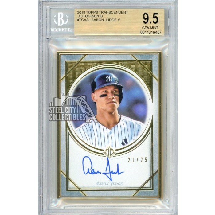 Aaron Judge 2018 Topps Transcendent Baseball Autograph Card TCA-AJ 21/ ...