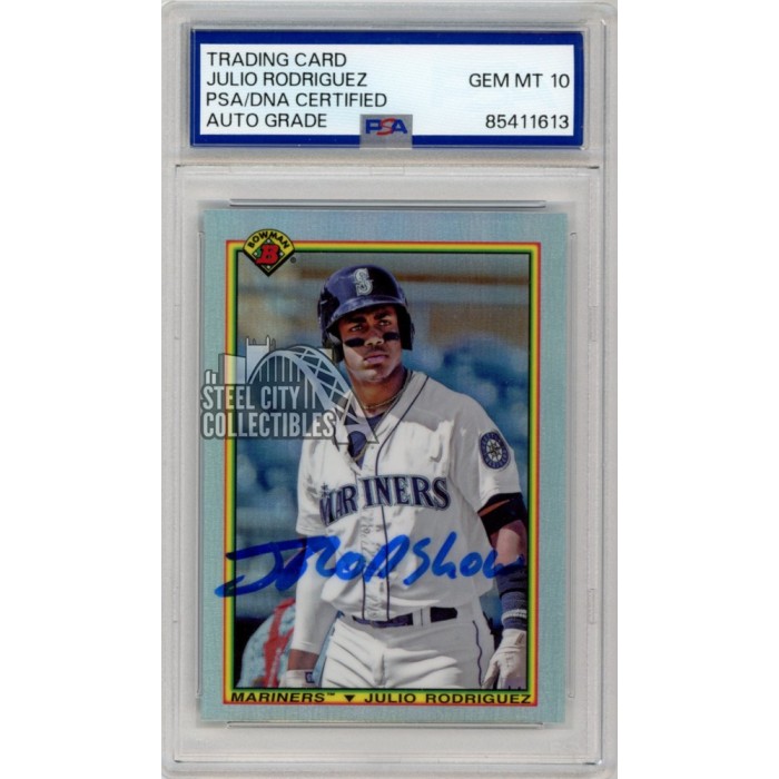 Julio Rodriguez 2019 Bowman Throwback J Rod Show Autograph Card #90B-JR ...