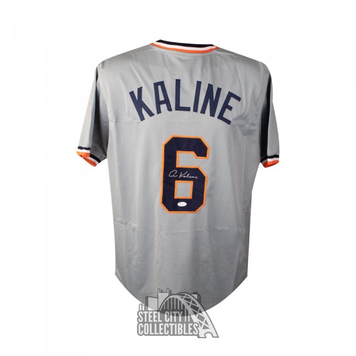 Al Kaline Autographed Detroit Gray Custom Baseball Jersey - JSA COA ...