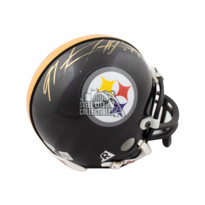 Kendrell Bell Autographed Pittsburgh Steelers Mini Football Helmet ...