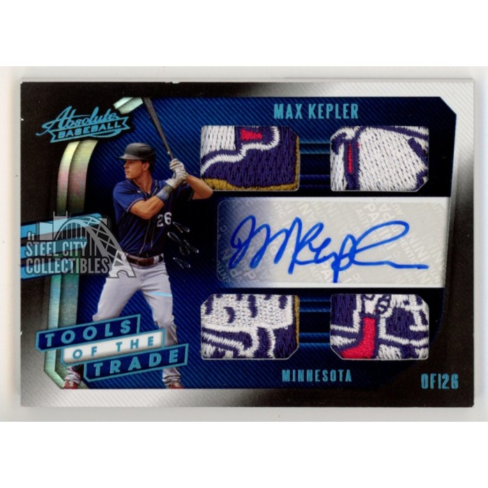 Max Kepler 2021 Panini Absolute Autograph Logo Patch Card 1/1 | Steel ...