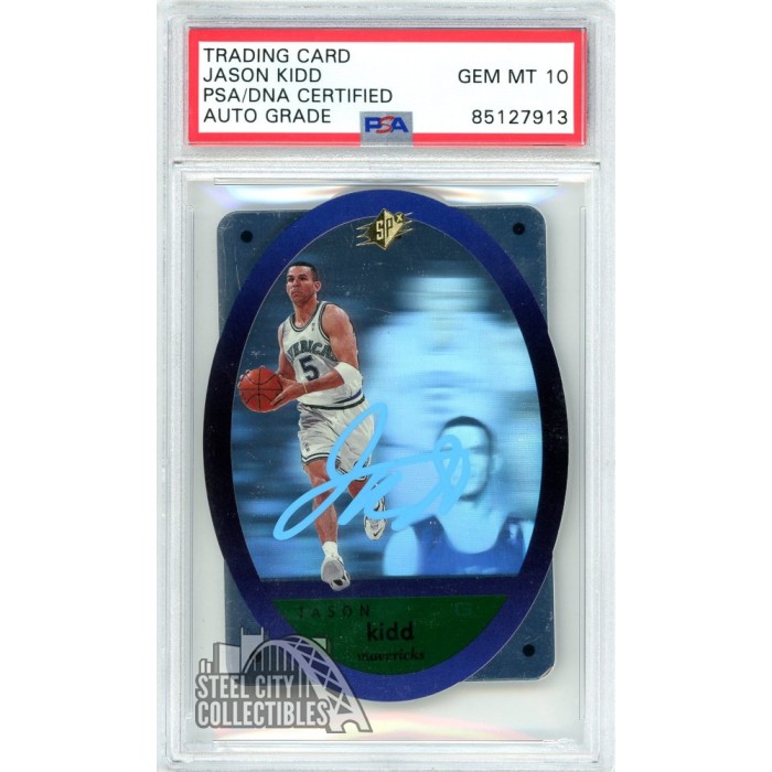 Jason Kidd 1996-97 SPX Die Cut Autograph Card #11 PSA/DNA 10 (Blue ...