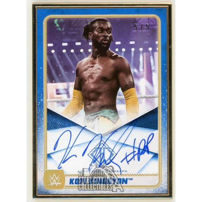 Kofi Kingston 2020 Topps Transcendent WWE Autographed Card /5 | Steel ...