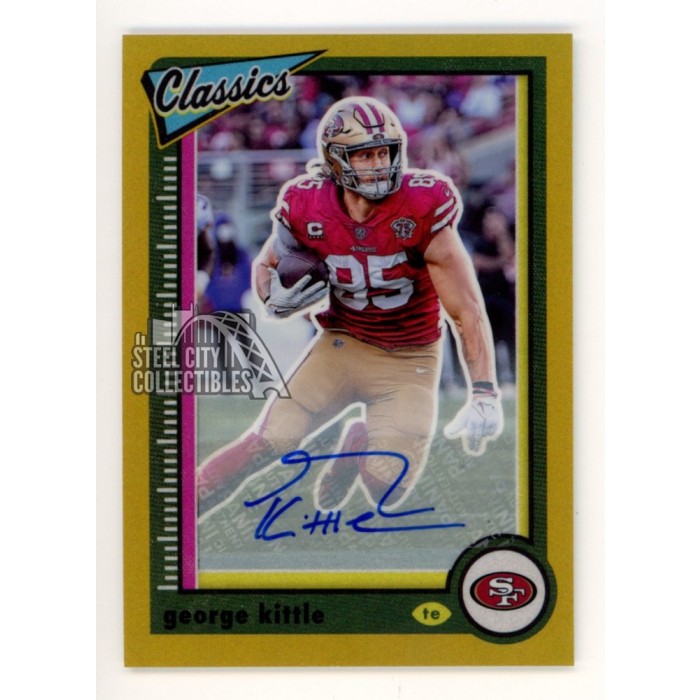 George Kittle 2022 Panini Classics Gold Autograph Card #89 2/8 | Steel ...