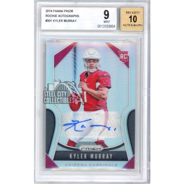 Kyler Murray 2019 Panini Prizm Autograph Rookie Card #301 BGS 9 BAS 10 ...