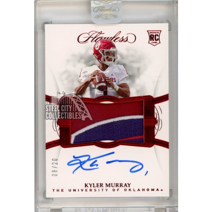 Kyler Murray 2019 Panini Flawless Collegiate Autograph Rookie Patch ...