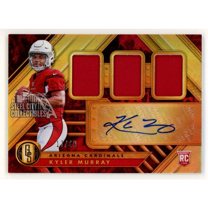 Kyler Murray 2019 Panini Gold Standard Autograph Triple Jersey Card ...