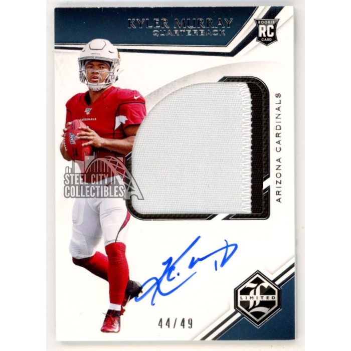 Kyler Murray 2019 Panini Limited Autograph Rookie Patch Card #141 44/49 ...
