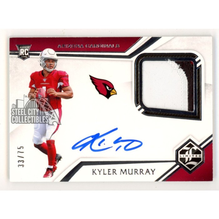 Kyler Murray 2019 Panini Limited Autograph Rookie Patch Card #101 33/75 ...