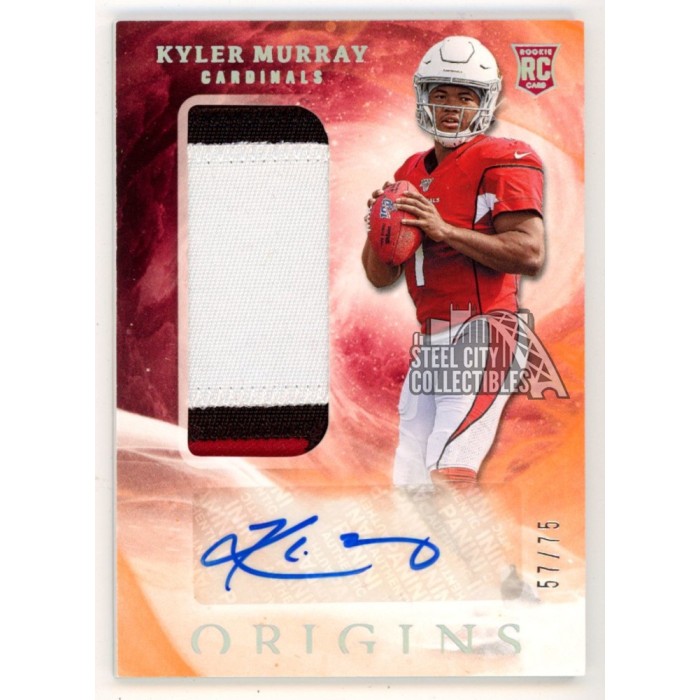 Kyler Murray 2019 Panini Origins Autograph Rookie Patch Card #102 57/75 ...