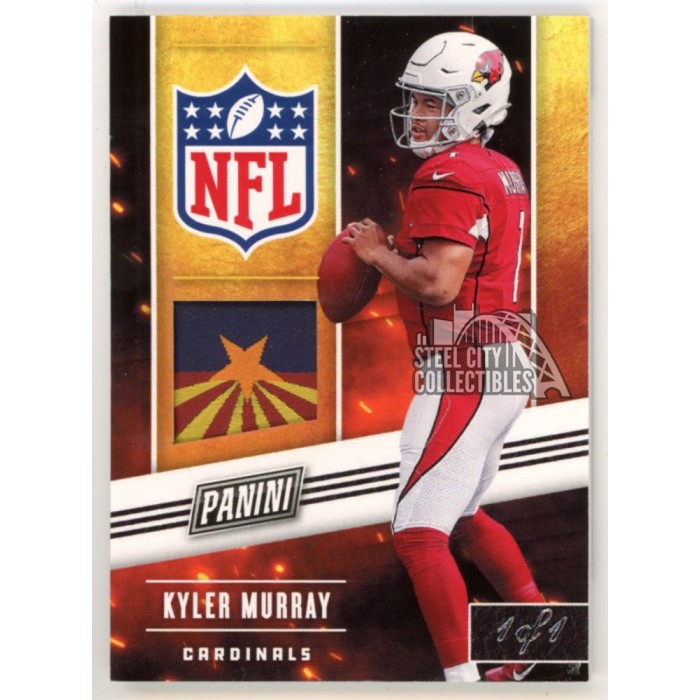 Kyler Murray 2019 Panini Day Football Flag Logo Patch Card #KM 1/1 ...