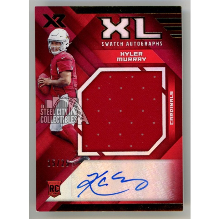 Kyler Murray 2019 Panini XR Autograph Rookie Jersey Card #RXL-1 15/25 ...