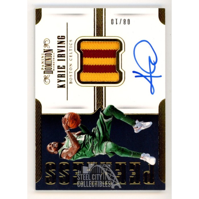 Kyrie Irving 2017-18 Panini Dominion Peerless Autograph Patch Card 08/ ...