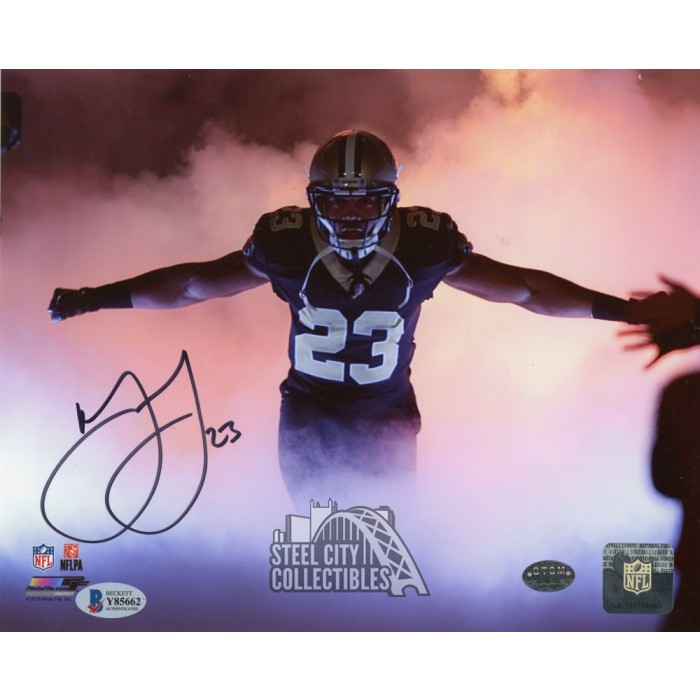 Marshon Lattimore Autographed New Orleans 8x10 Photo - BAS (Smoke ...