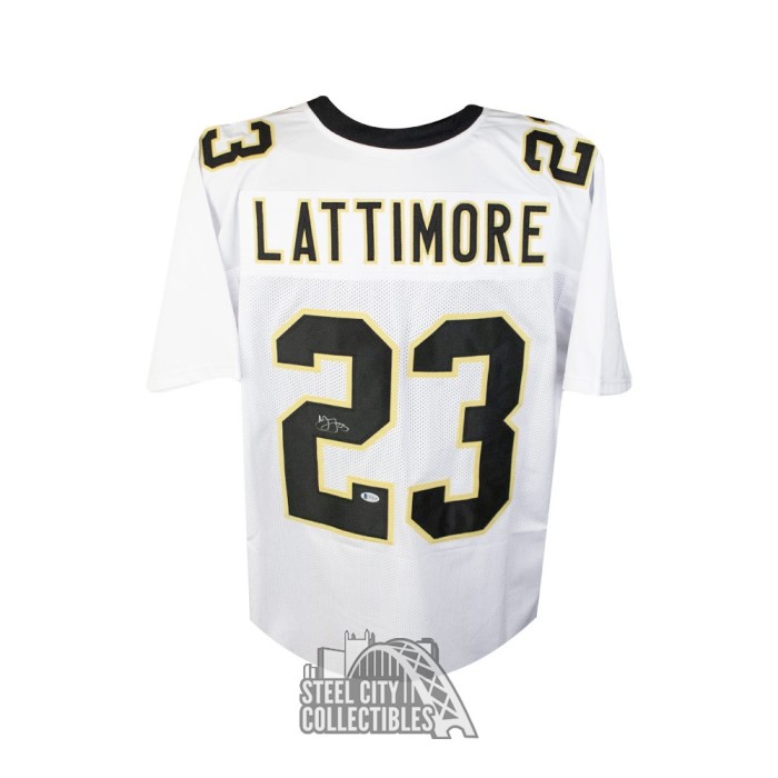 Marshon Lattimore Autographed New Orleans Custom Football Jersey - BAS ...