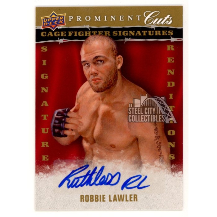 Robbie Lawler 2009 Upper Deck Prominent Cuts Autograph Card #CFSR-RL ...