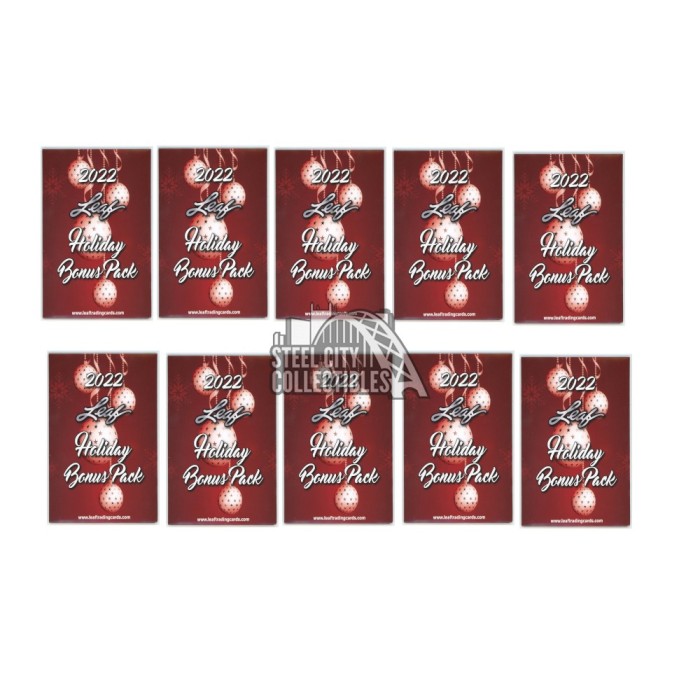 2022 Leaf Multisport Holiday Bonus 10-Pack Lot | Steel City Collectibles