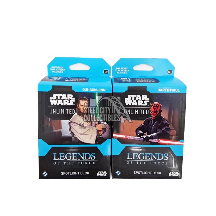 Star Wars: Unlimited - Legends of the Force Spotlight Deck Pair | Steel ...