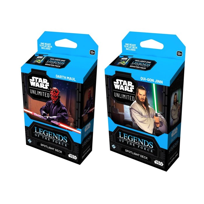 Star Wars: Unlimited - Legends of the Force Spotlight Deck Pair | Steel ...