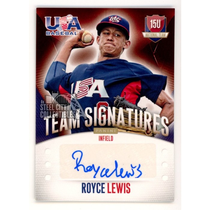 Royce Lewis 2014 Panini USA Autograph Card #51 /299 | Steel City ...