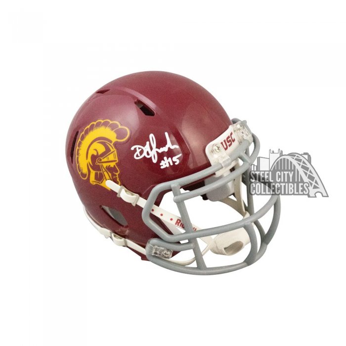 Drake London Autographed USC Trojans Speed Mini Football Helmet - BAS ...