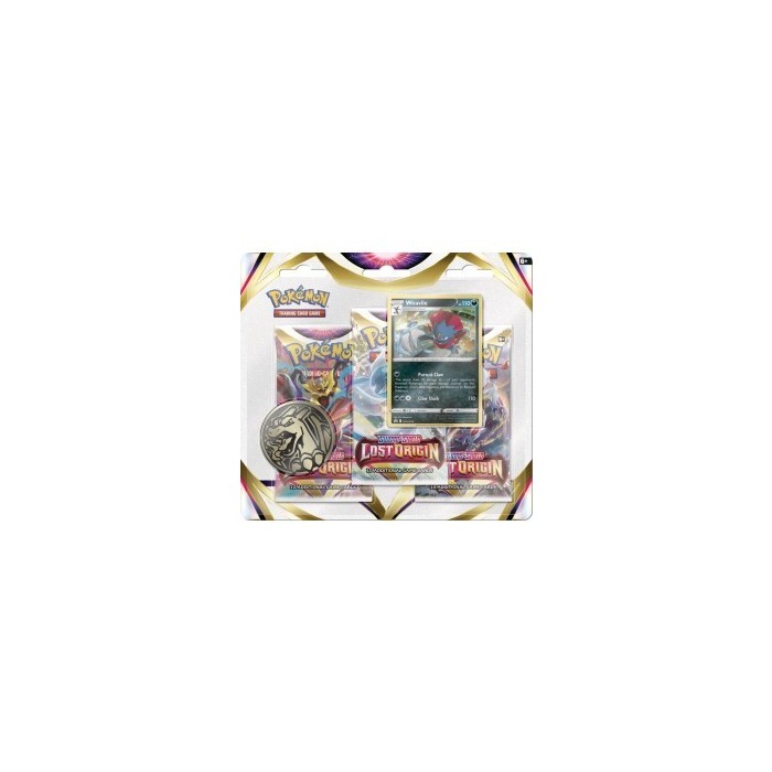 Pokemon Sword & Shield Lost Origin 3-Pack Blister | Steel City Collectibles