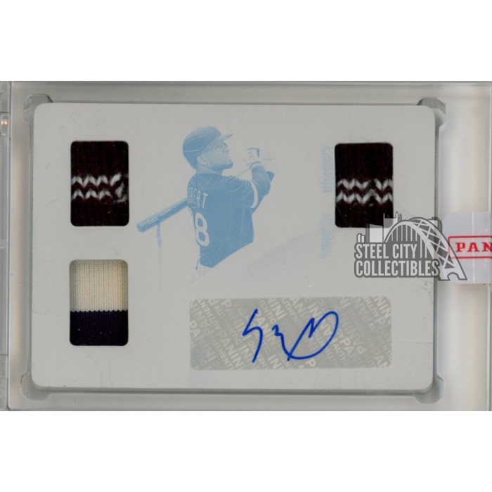Luis Robert 2020 Panini Immaculate Autograph Printing Plate Patch Card ...
