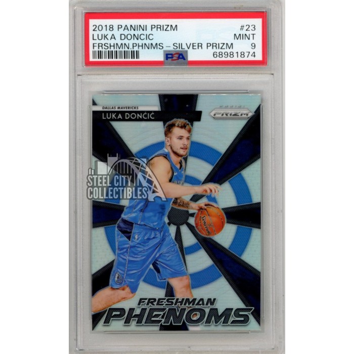 Luka Doncic 2018-19 Panini Prizm Freshman Phenoms Silver Rookie Card ...
