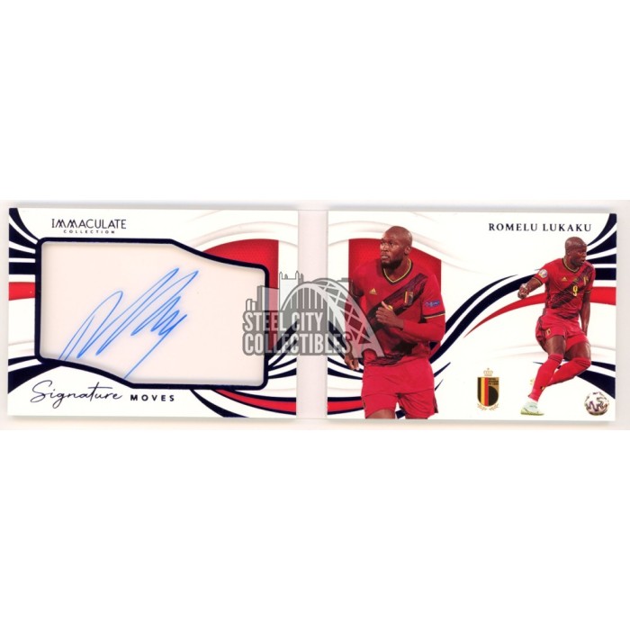 Romelu Lukaku 2021 Panini Immaculate Signature Moves Booklet Autograph ...