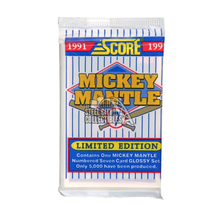 1991 Mickey Mantle Score Baseball Pack | Steel City Collectibles